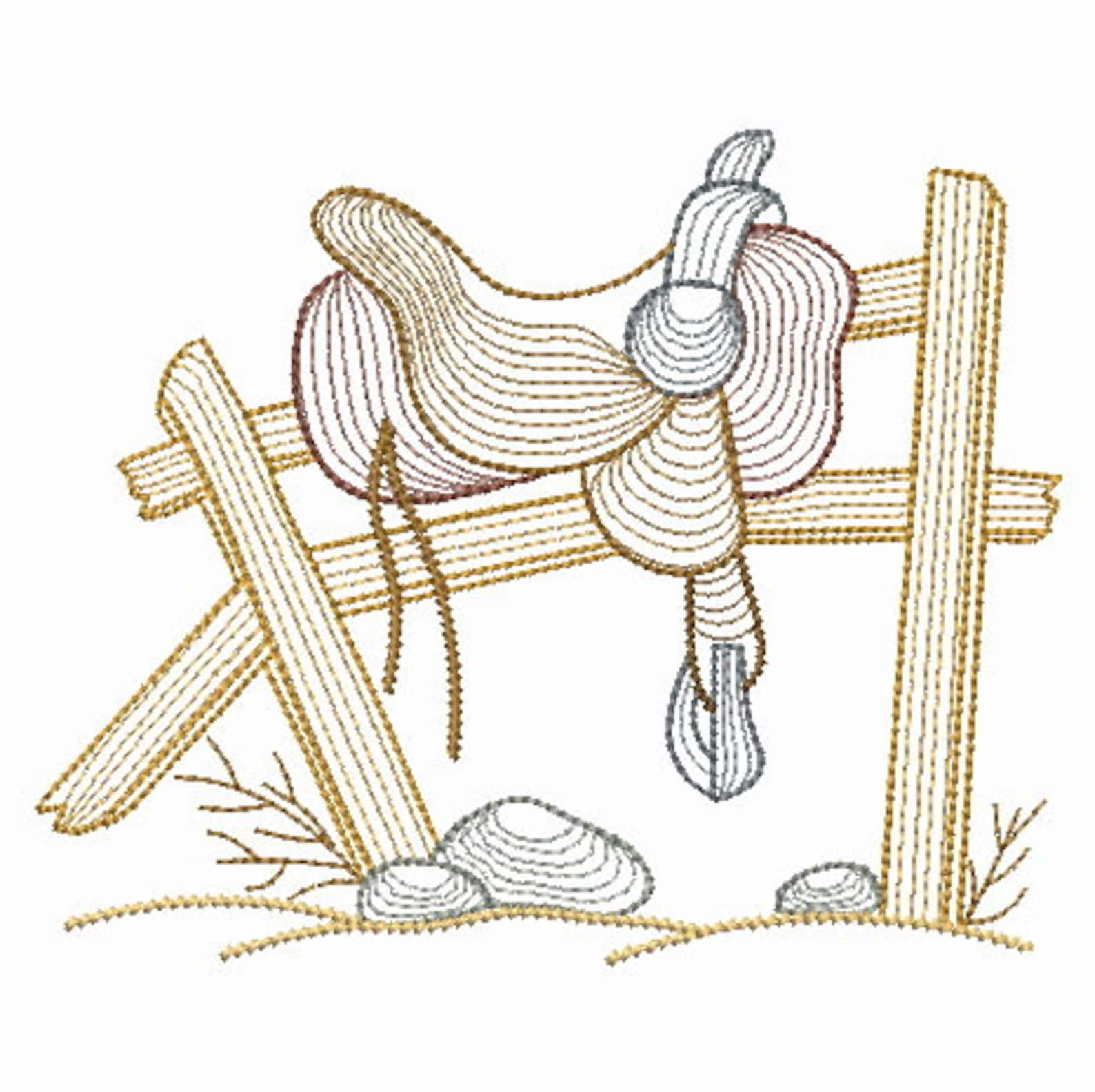 Old West Machine Embroidery Designs Pack Instant Download 4x4 5x5 6x6 ...