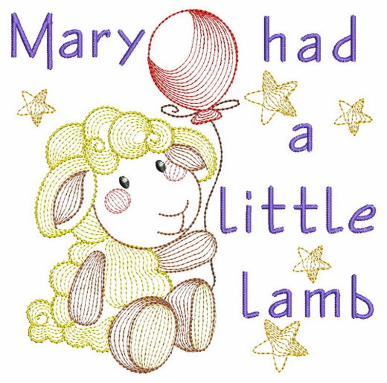Nursery Rhymes Machine Embroidery Designs Pack Instant Download 5x5 6x6 ...