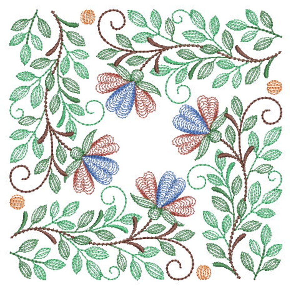 Baltimore Album Quilt Machine Embroidery Designs Pack Instant Download ...