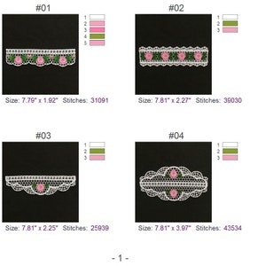 FSL Rose Borders Free Standing Lace Machine Embroidery Designs Instant ...
