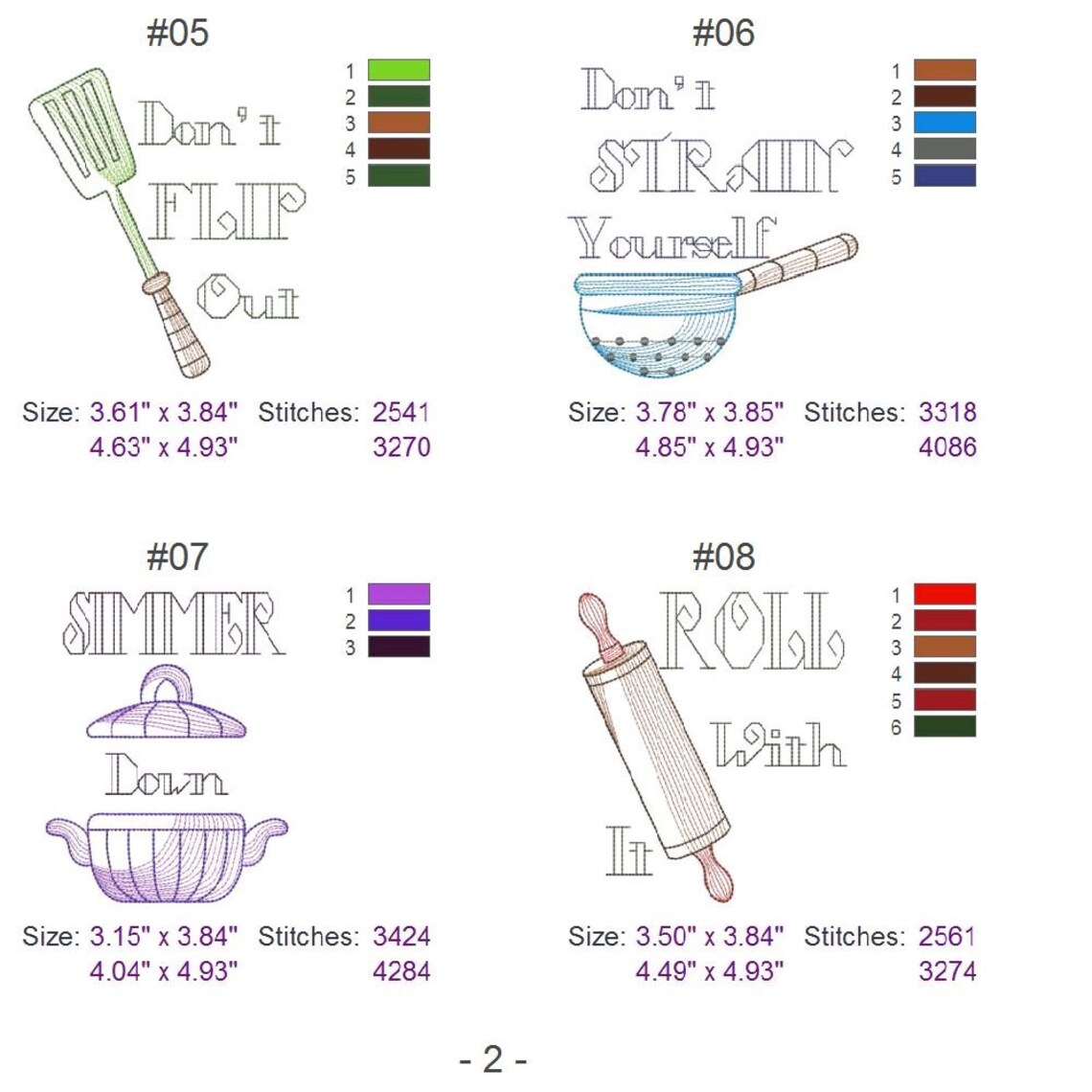Vintage Kitchen Rules Machine Embroidery Designs Pack Instant Download ...