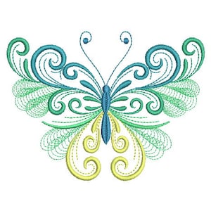 Decorative Butterflies Machine Embroidery Designs Instant Download 4x4 ...
