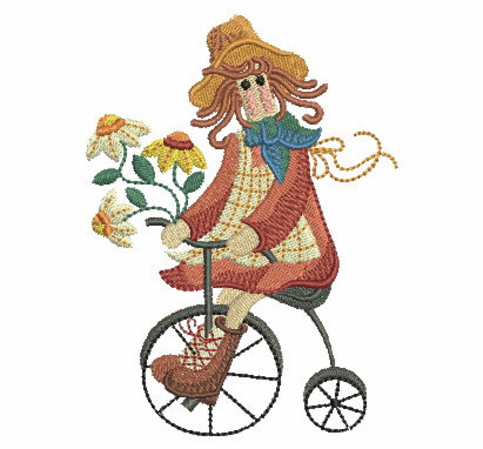 Country Medley Primitive Machine Embroidery Designs Pack Instant ...