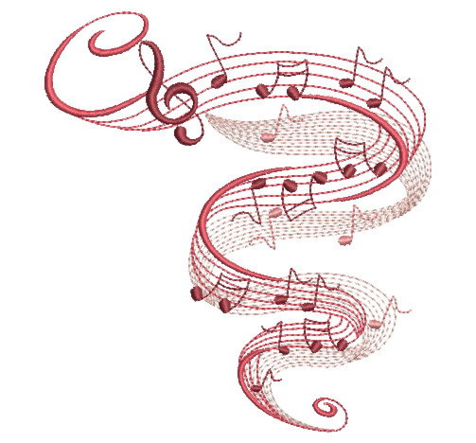 Musical Dreams Machine Embroidery Designs Pack Instant Download 4x4 5x5 ...