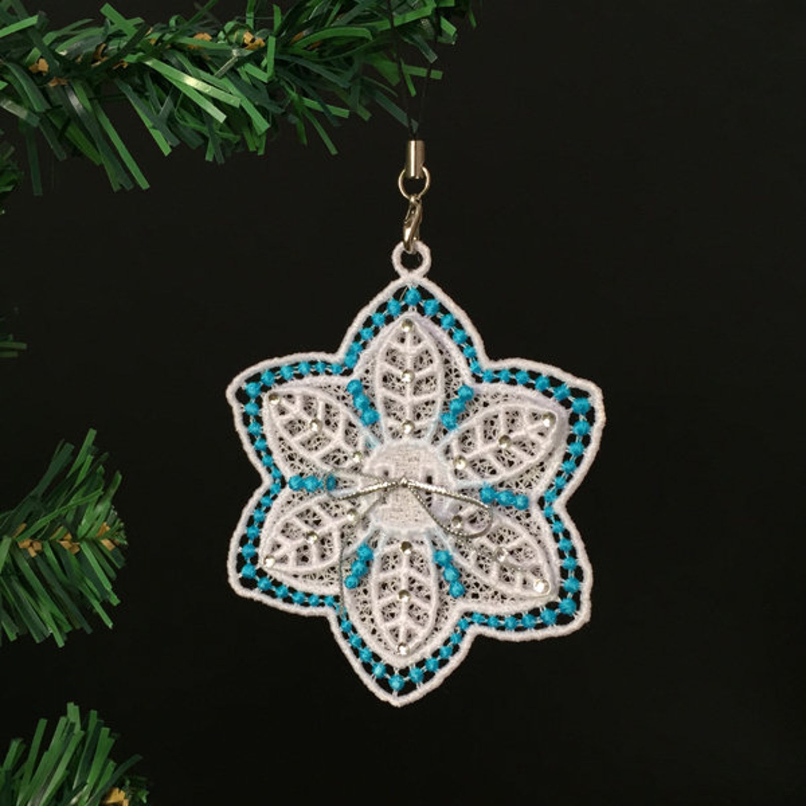 3D FSL Snowflakes Free Standing Lace Machine Embroidery - Etsy