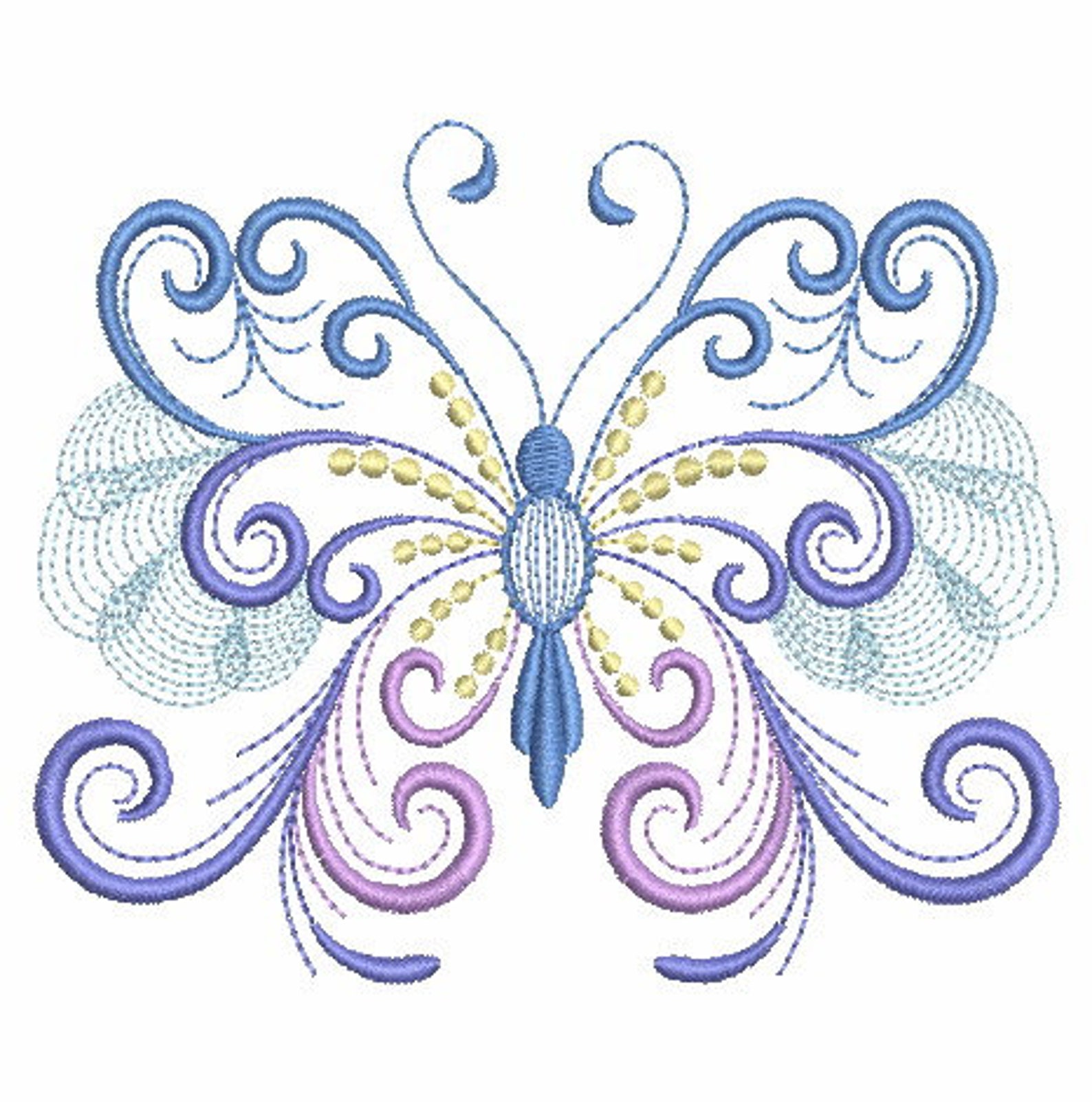 Decorative Butterflies Machine Embroidery Designs Instant - Etsy