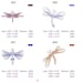 Rippled Dragonflies Bug Spring Animal Machine Embroidery Designs Pack ...
