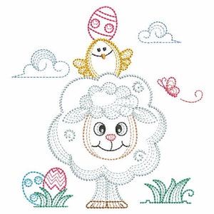 Vintage Easter Machine Embroidery Designs Pack Instant Download 4x4 5x5 ...
