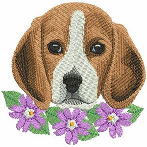 Flower Dogs Machine Embroidery Designs Pack Instant Download 4x4 Hoop ...