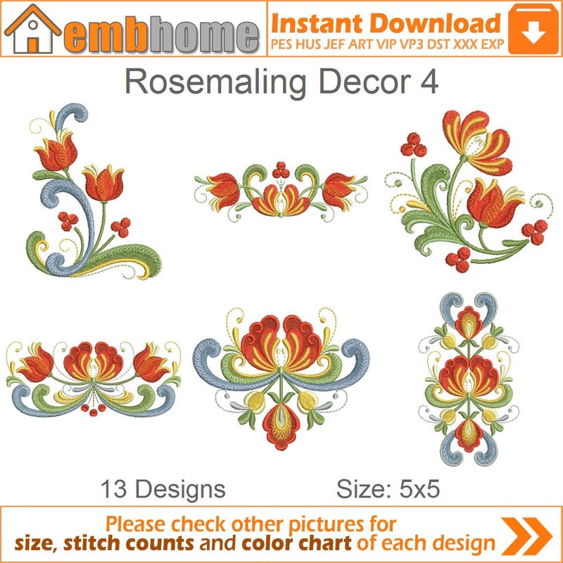 Rosemaling Patterns - Etsy