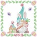 Months of the Year Gnome Embroidery Designs Instant Download 5x5 6x6 ...