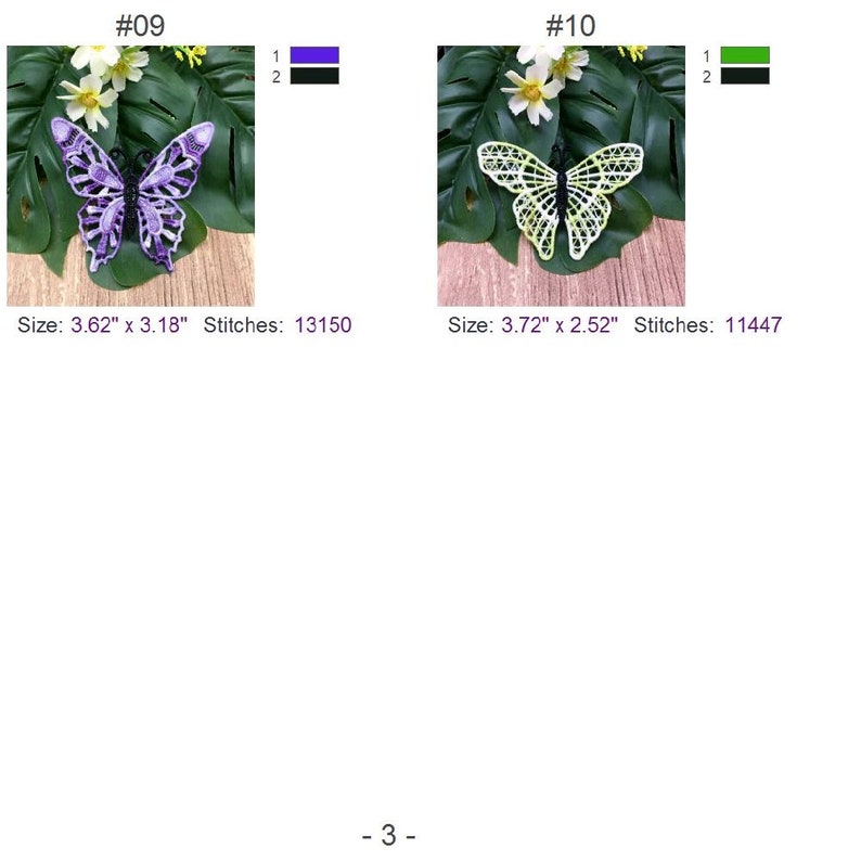 FSL Variegated Butterfly Free Standing Lace Ornament Machine - Etsy