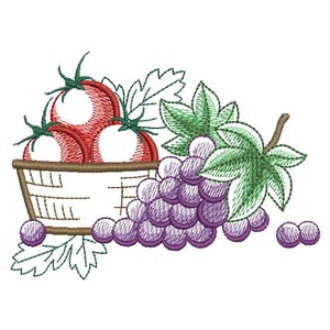 Fruit and Veggie Machine Embroidery Designs Pack Instant Download 4x4 ...