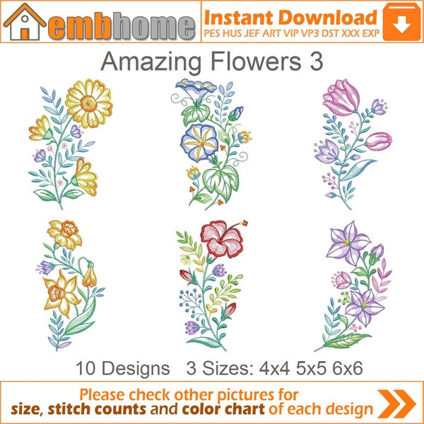 Amazing Designs Embroidery Designs - Etsy