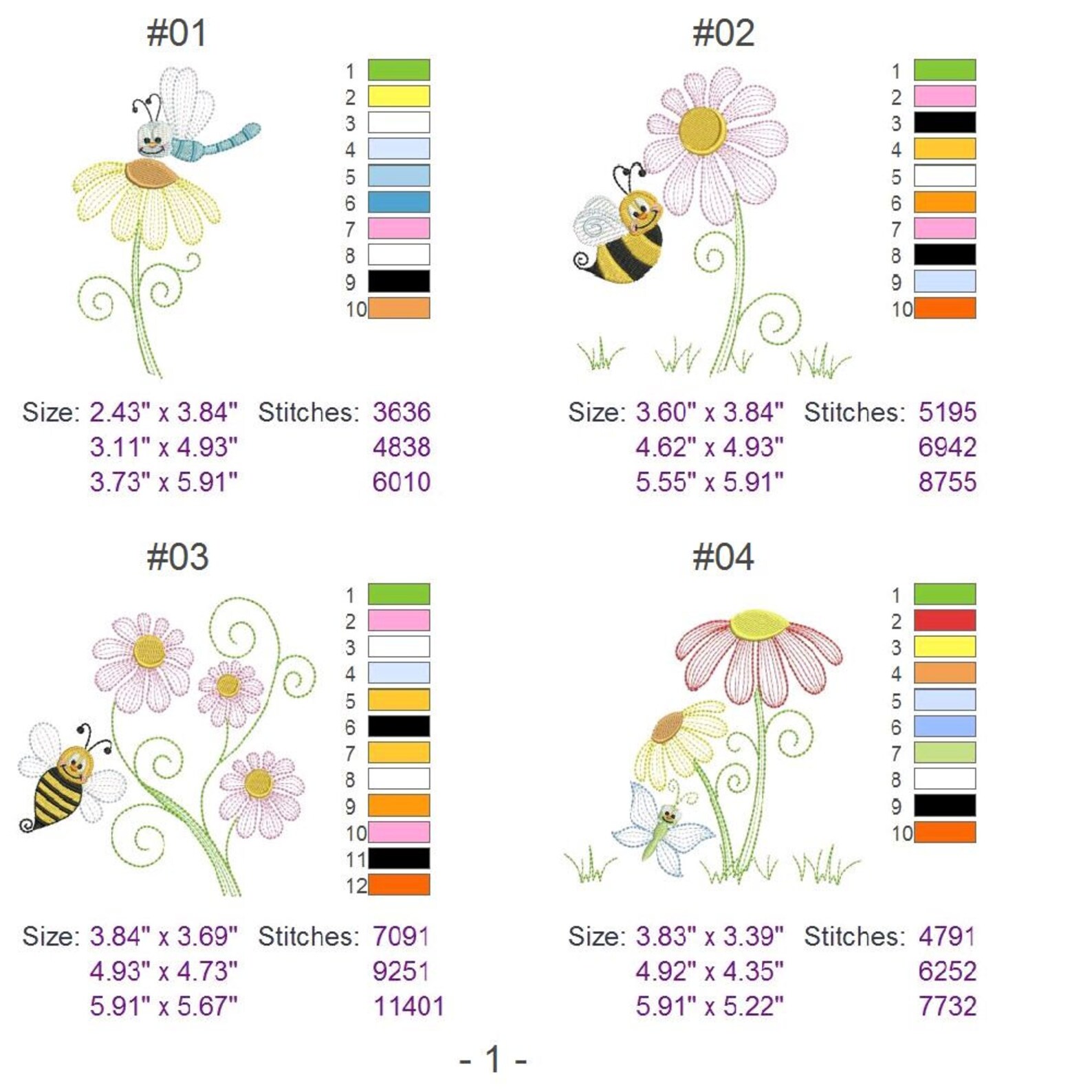 Spring Bugs Machine Embroidery Designs Instant Download 4x4 5x5 6x6 ...