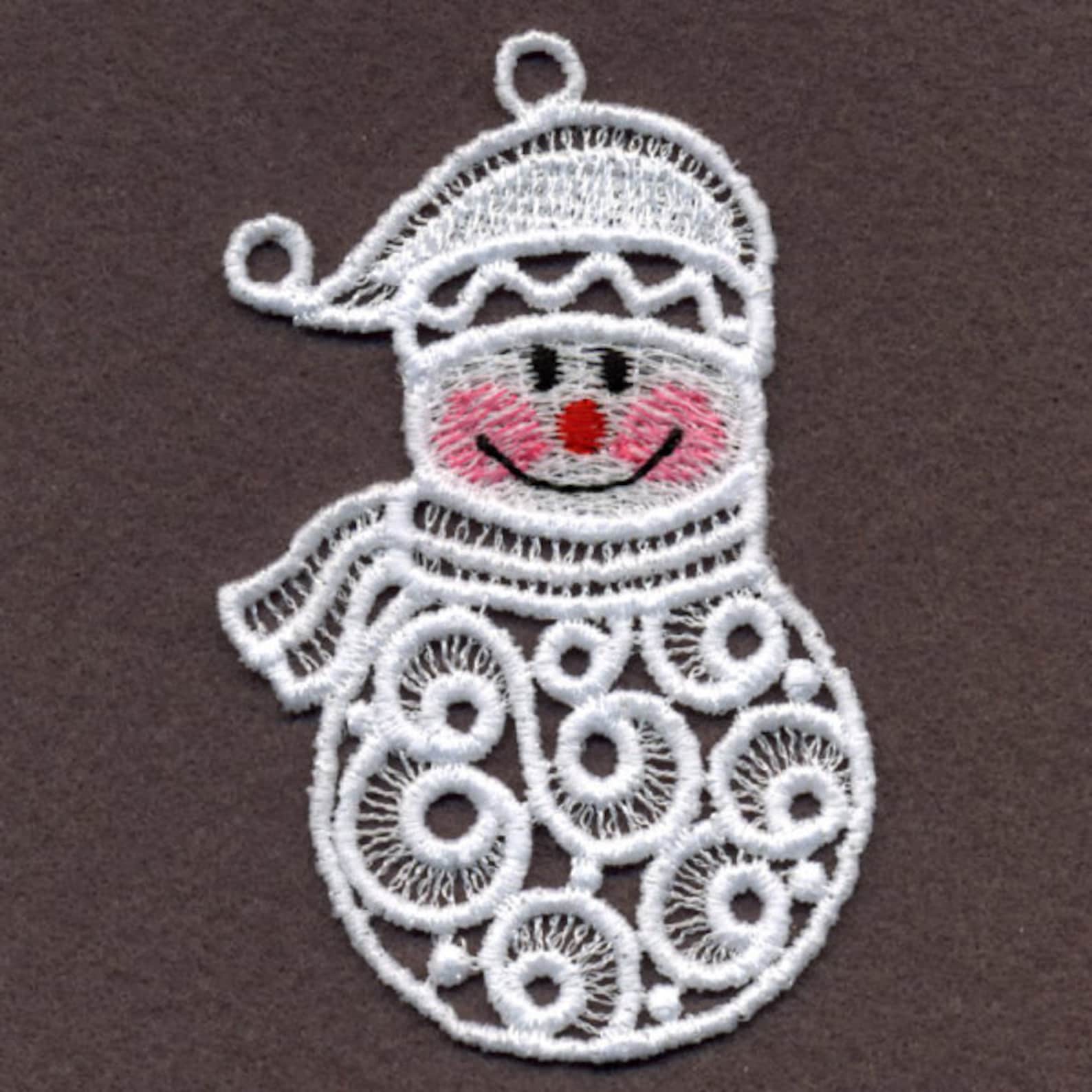 FSL Cuddly Snowmen Free Standing Lace Machine Embroidery - Etsy