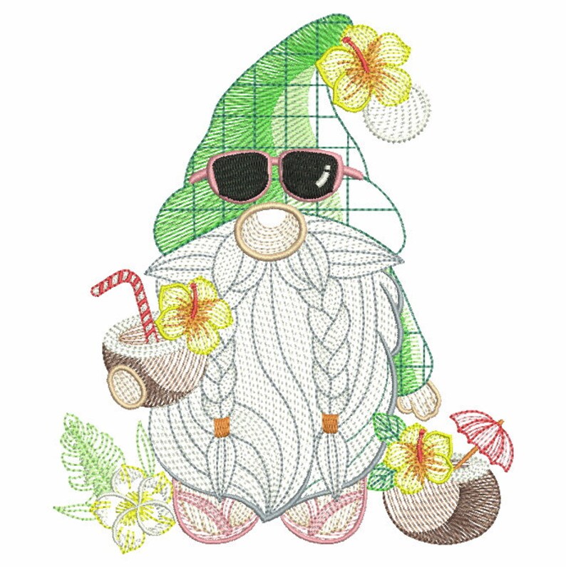 Fruity Gnome Machine Embroidery Designs Pack Instant Download - Etsy