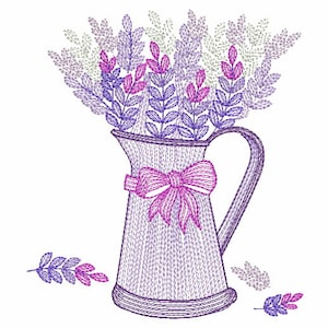 Lavender Machine Embroidery Designs Pack Instant Download 5x5 6x6 8x8 ...
