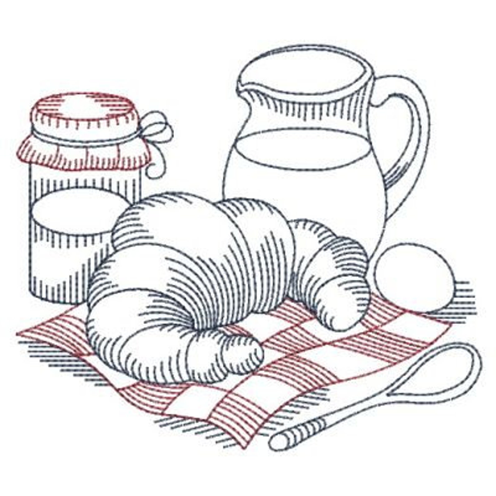 Vintage in My Kitchen Machine Embroidery Designs Pack Instant - Etsy