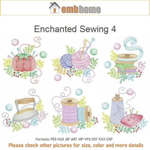 Sewing Fun Machine Embroidery Designs Pack Instant Download - Etsy