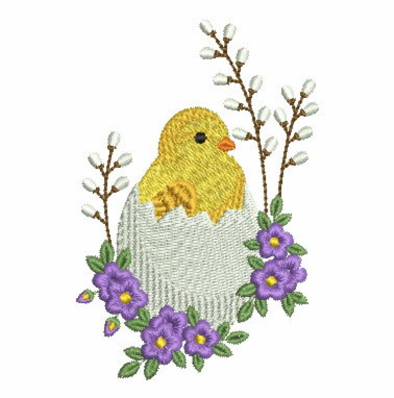 Easter Chick 2 Machine Embroidery Designs Instant Download 4x4 - Etsy