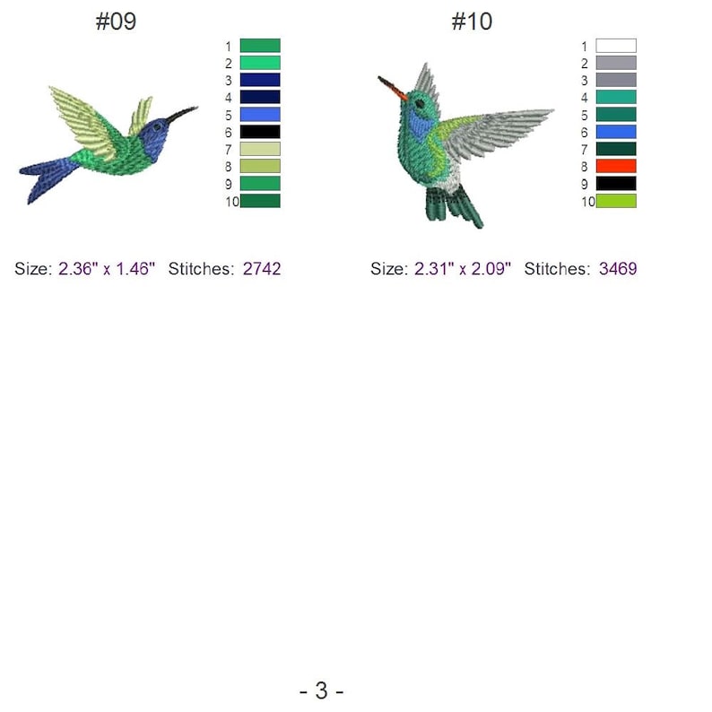 Hummingbirds Machine Embroidery Designs Pack Instant Download - Etsy