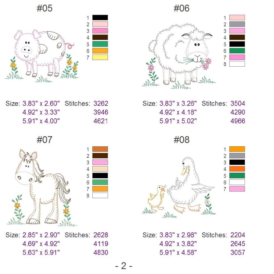 Vintage Farm Life Machine Embroidery Designs Instant Download - Etsy