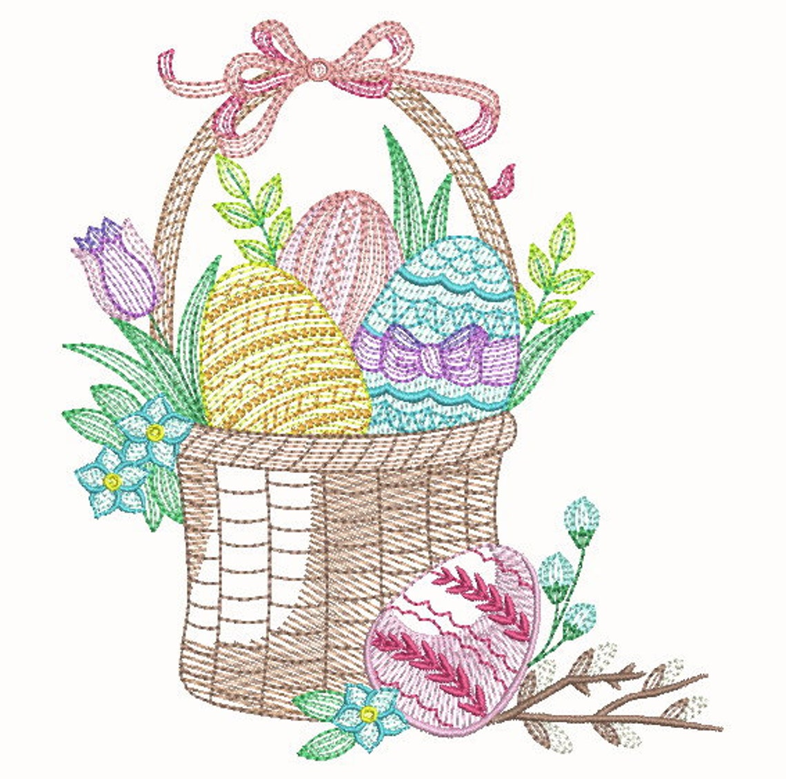 Happy Easter Machine Embroidery Designs Pack Instant Download 5x5 6x6 ...