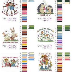 Friends Embroidery Designs Instant Download 4x4 5x5 Hoop 10 - Etsy