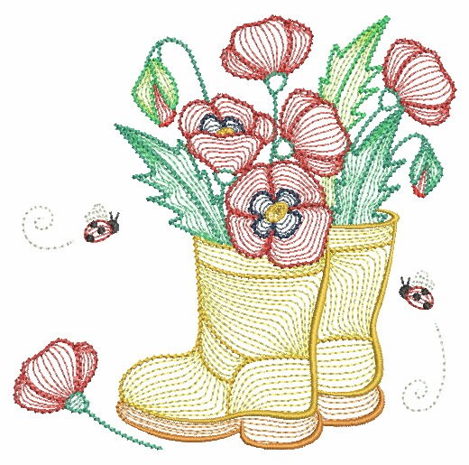 Spring Has Sprung Embroidery Designs Instant Download 5x5 6x6 - Etsy