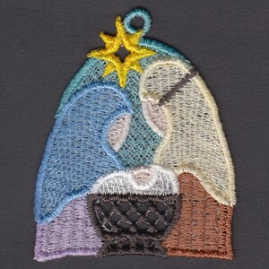 FSL Nativity Ornaments Free Standing Lace Machine Embroidery Designs ...