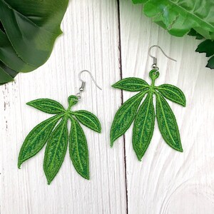 FSL Leaf Earrings Free Standing Lace Jewelry Machine Embroidery Designs ...