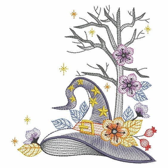 Happy Halloween Machine Embroidery Designs Instant Download 4x4 5x5 6x6 ...