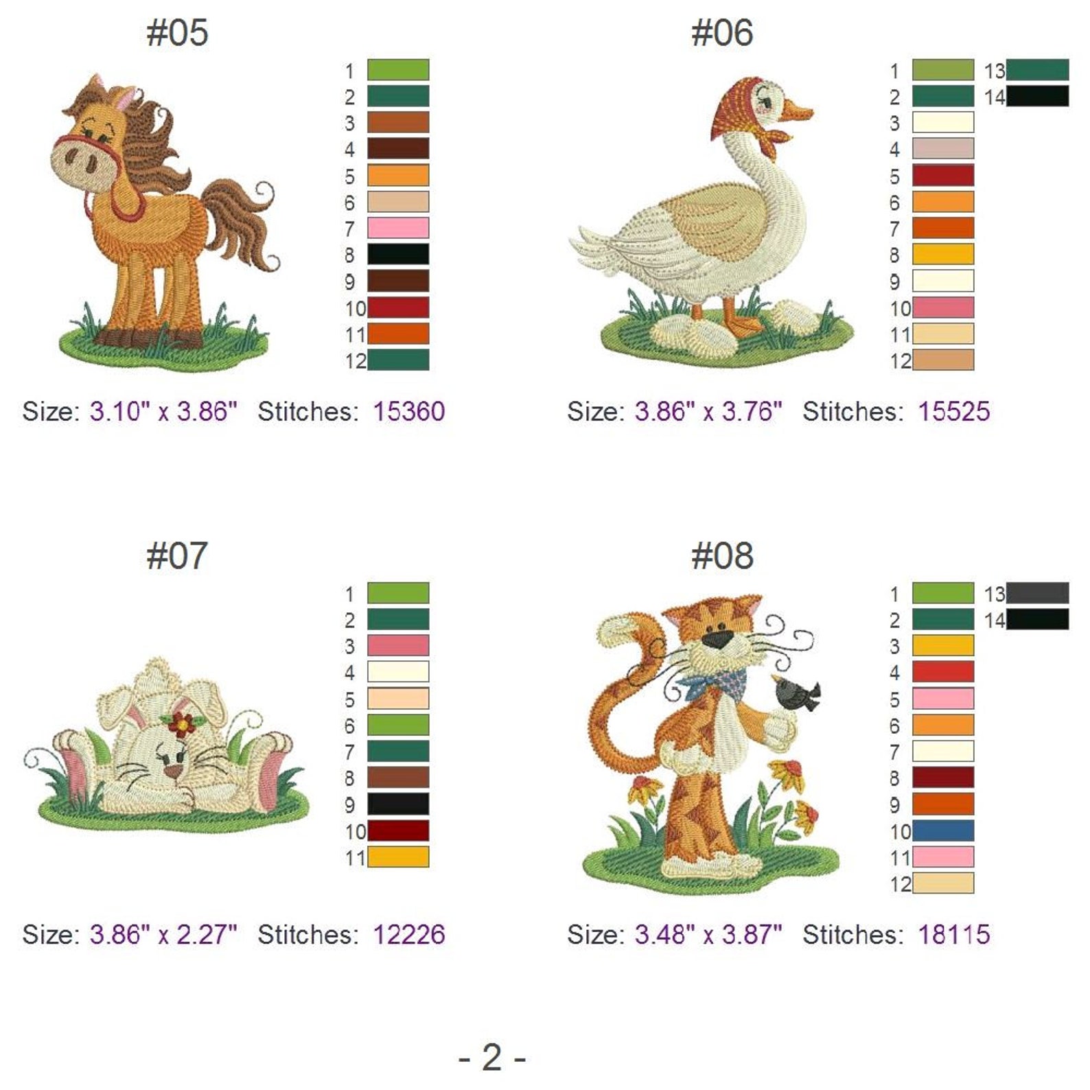 Country Farm Friends Machine Embroidery Designs Instant - Etsy