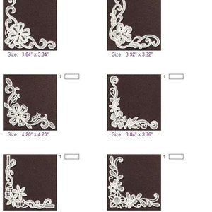 FSL Lace Corners - Free Standing Lace Machine Embroidery Designs ...