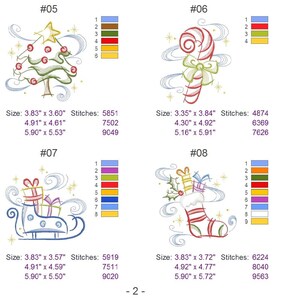 Simple Christmas Ornaments Machine Embroidery Designs Pack Instant ...
