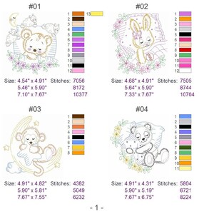Vintage Sweet Dreams Machine Embroidery Designs Instant Download 5x5 ...