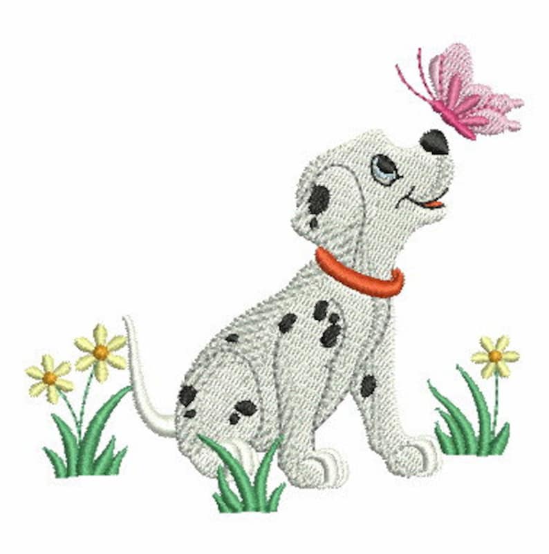 Playful Puppy Machine Embroidery Designs Instant Download 4x4 - Etsy
