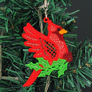 FSL Christmas Cardinal Free Standing Lace Machine Embroidery Designs ...