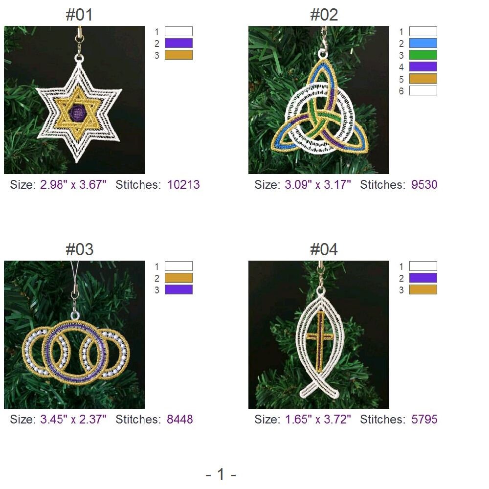 FSL Symbols of Faith Free Standing Lace Machine Embroidery - Etsy UK