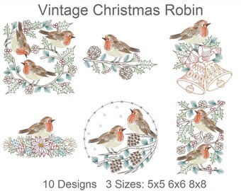 Raw Edge Applique Robin Machine Embroidery Design Pattern for 4x4 and ...
