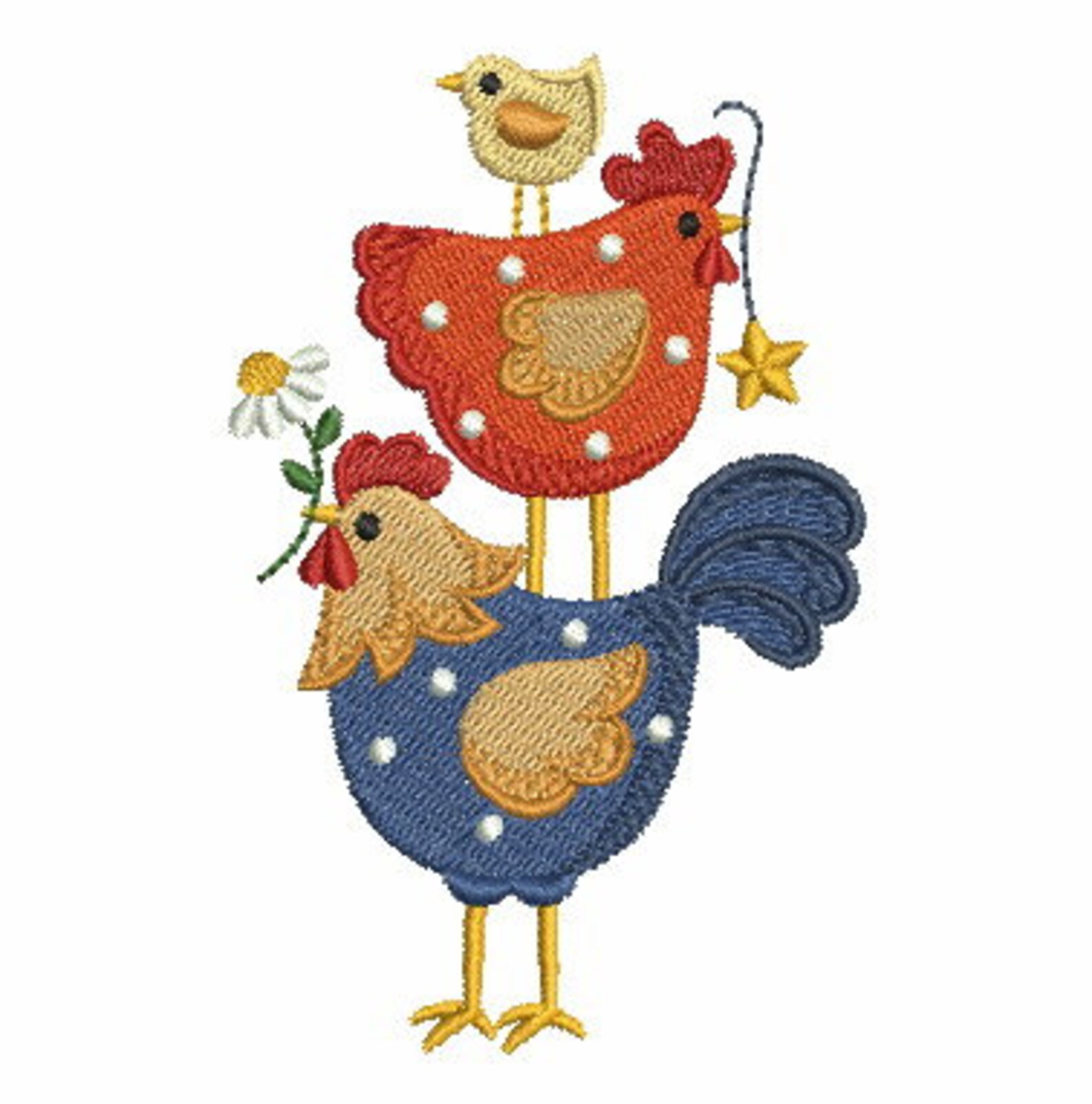 Country Chicken Machine Embroidery Designs Instant Download 4x4 Hoop 10 ...