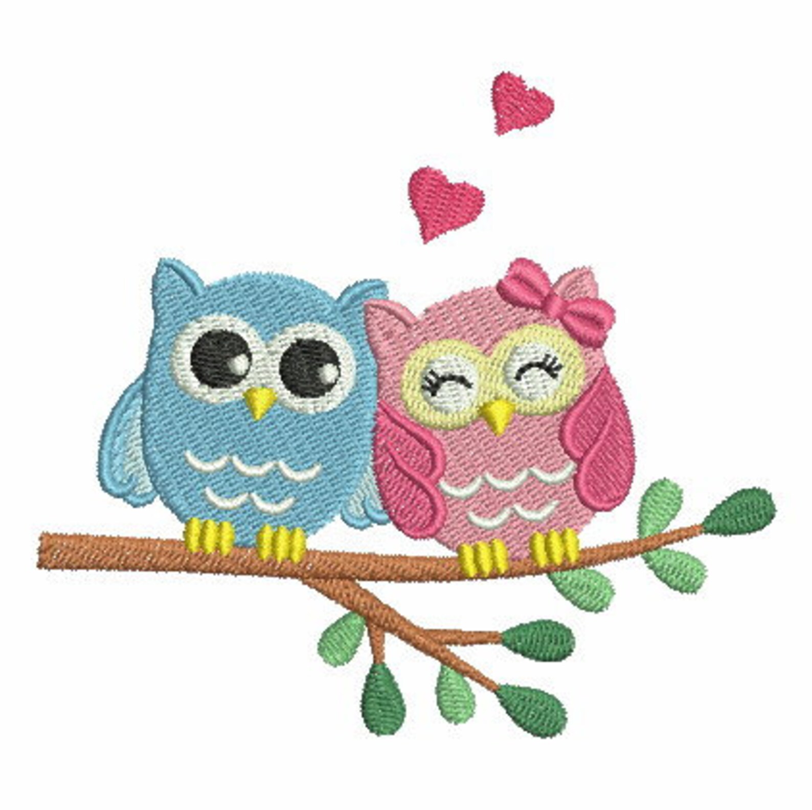 Baby Owls 3 Bird Machine Embroidery Designs Pack Instant - Etsy