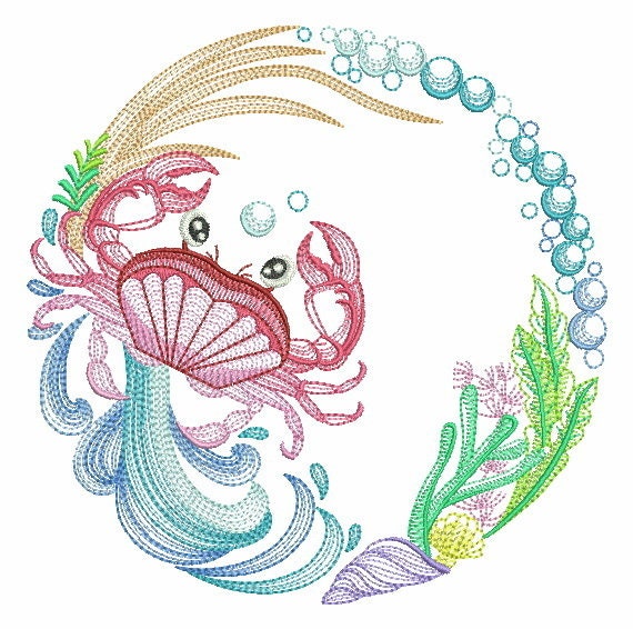 Under the Sea Machine Embroidery Designs Instant Download 5x5 - Etsy