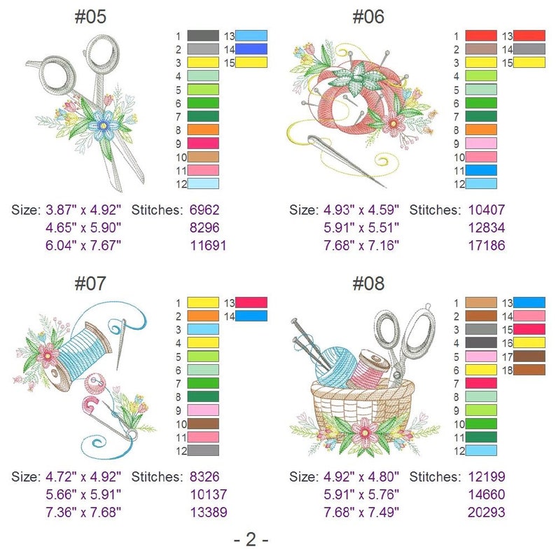 Enchanted Sewing Machine Embroidery Designs Pack Instant - Etsy