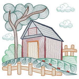 Country Farmhouse Machine Embroidery Designs Instant Download 4x4 5x5 ...