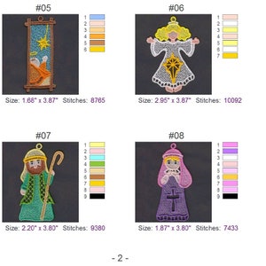 FSL Nativity Ornaments Free Standing Lace Machine Embroidery Designs ...