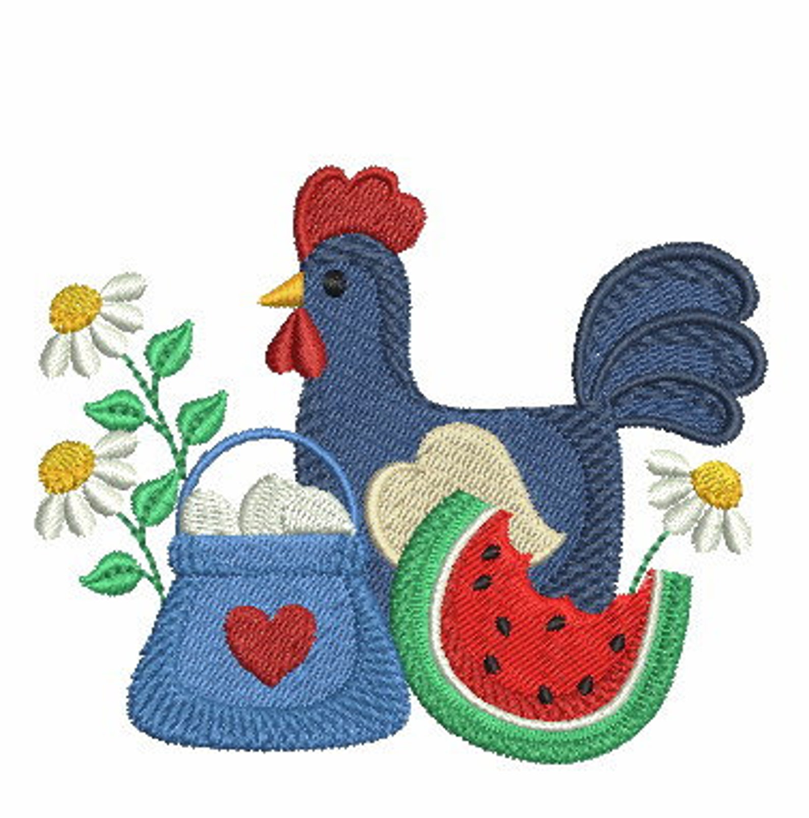 Country Chicken Machine Embroidery Designs Instant Download 4x4 Hoop 10 ...