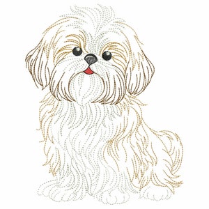 Classy Dogs Machine Embroidery Designs Instant Download 6x6 7x7 8x8 ...