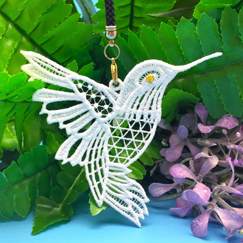 FSL Hummingbird Free Standing Lace Birds Machine Embroidery - Etsy